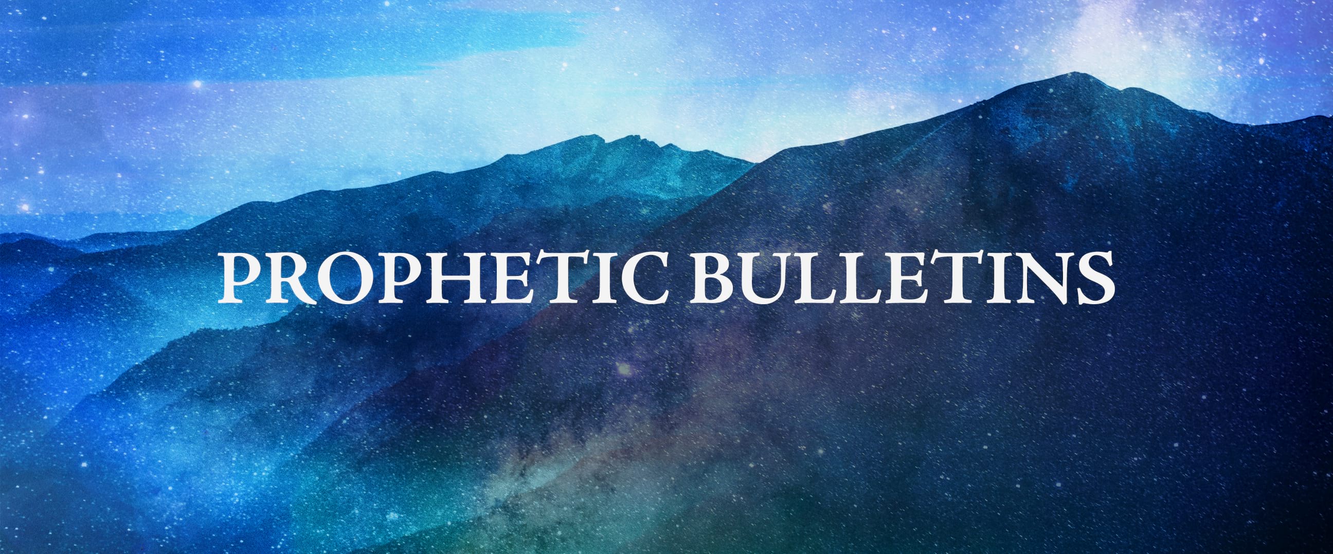 Prophetic Bulletin- Taking Back Our Land | www.morningstartv.com